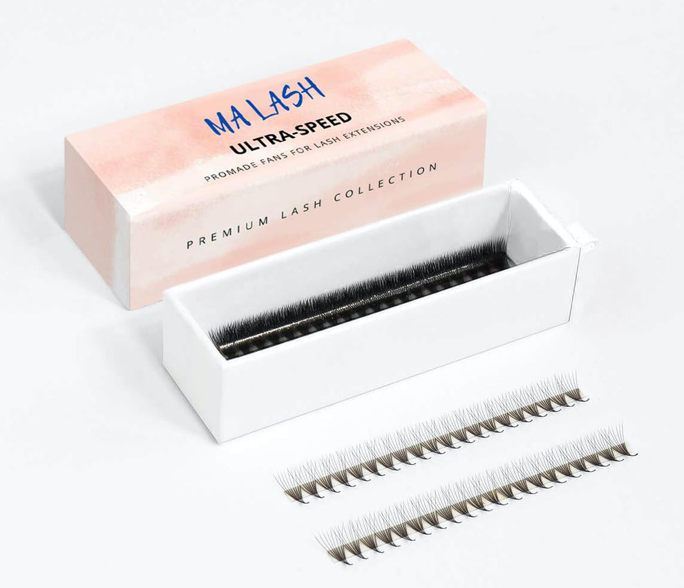 (Single Length) 2D ULTRA-SPEED 500 premade fans lash extensions MA LAS ...